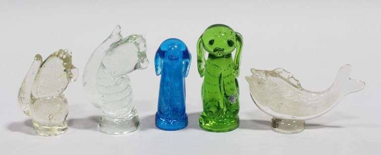 ALTAGLASS ANIMAL FIGURE COLLECTION (5) - Hodgins Halls Auction Group