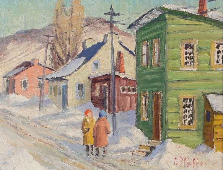 GORDON EDWARD PFEIFFER, OIL ON MASONITE - Hodgins Halls Auction Group