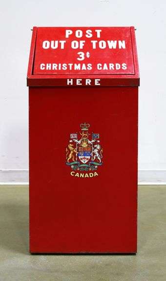1950s-1960s CANADIAN POST BOX - Hodgins Halls Auction Group