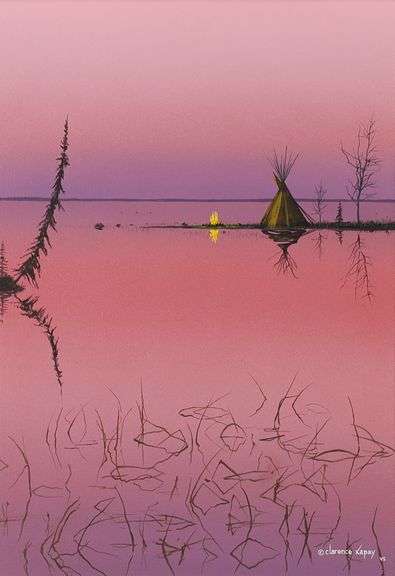 CLARENCE KAPAY, ACRYLIC ON CANVAS - Hodgins Halls Auction Group