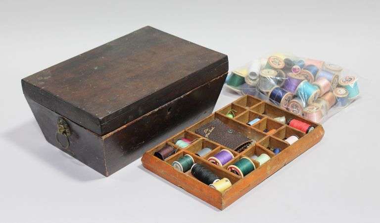 19th CENTURY SEWING BOX - Hodgins Halls Auction Group