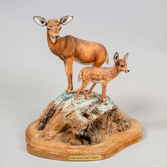JOHN HENRY KITTELSON, WOOD SCULPTURE - Hodgins Halls Auction Group