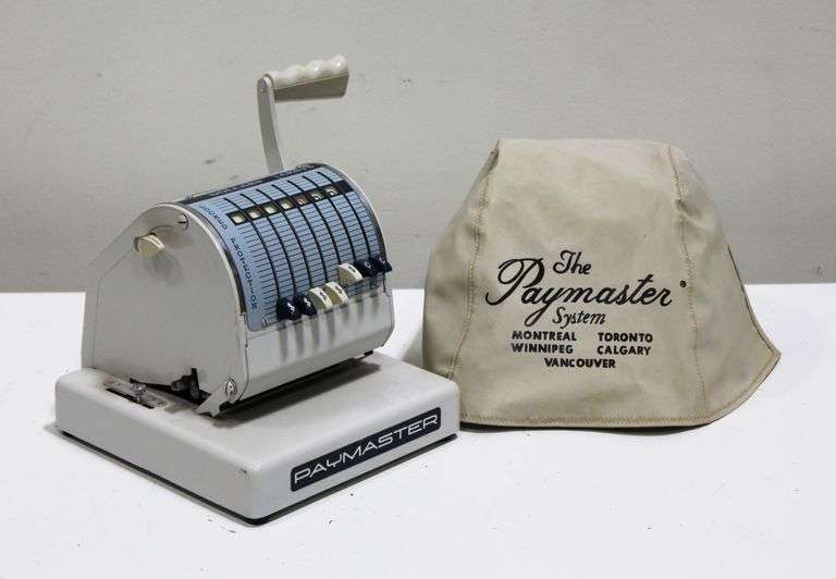 VINTAGE "PAYMASTER SERIES X-900" - Hodgins Halls Auction Group