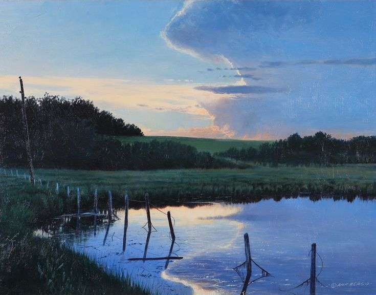 RICK BERG, OIL ON CANVAS - Hodgins Halls Auction Group