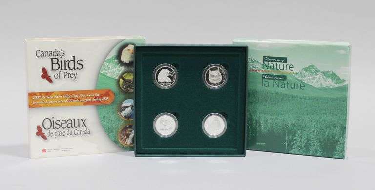 CANADA'S 'BIRDS OF PREY' STERLING SILVER COIN SET - Hodgins Halls ...