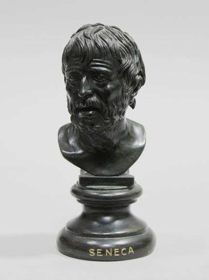 BRONZE BUST OF SENECA - Hodgins Halls Auction Group