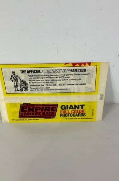 1980 Star Wars unopened pack Empire Strikes Back Giant Photo Cards ...