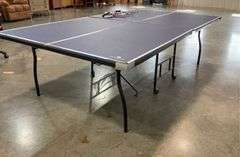 Sportcraft pingpong table, folds for storage. Includes two nets and ...