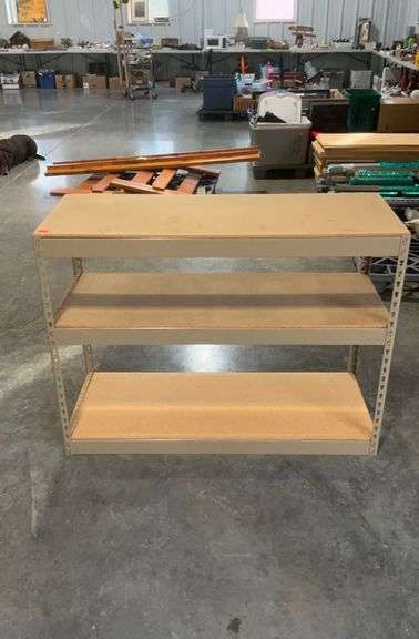 Storage Shelving , Gorilla style with channel iron corners offering ...