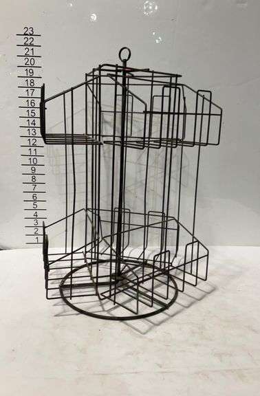 Wire rotating display rack - Hash Auctions