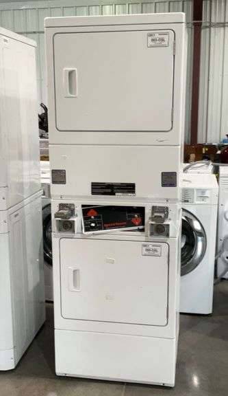 Speed Queen Commercial Dryer, double stack Dryer unit, white color ...
