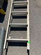 24ft Aluminum extension ladder, Note foot end has damage as shown ...