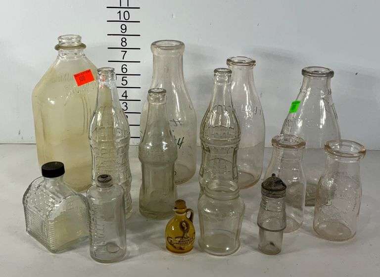 Glass dairy bottles, soda bottles, syrup containers and more - Hash ...