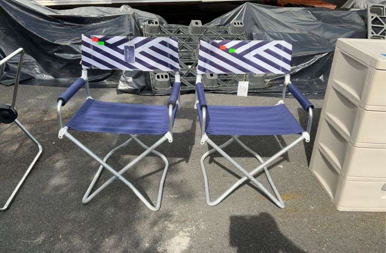Pair of Sunnylife chasing summer fold away chairs, near new with tags ...