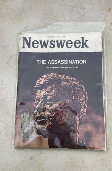 Oct 5 1964 Newsweek magazine JFK warren Commission report - Hash Auctions
