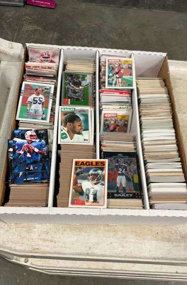Monster box of football trading cards. Stars,Rookies,inserts and base ...