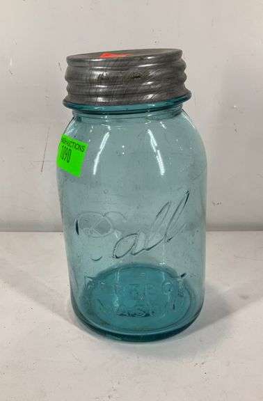 Ball perfect mason canning jar number 13 with zinc lid - Hash Auctions