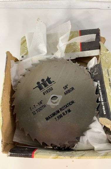 ITT 7- 1/4 “ 32 tooth saw blades - Hash Auctions