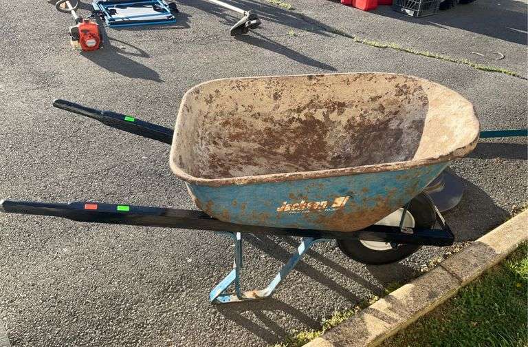 Jackson Wheel Barrow, new handles - Hash Auctions