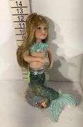 Serena mermaid doll by Judy Belle with box - Hash Auctions