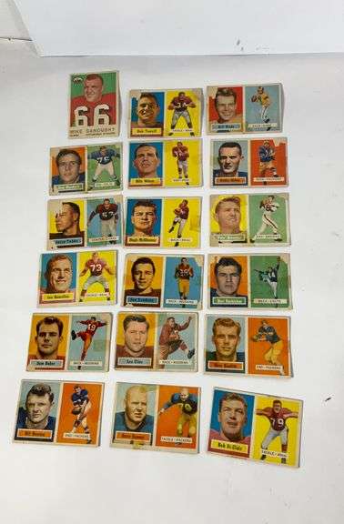 1957 Topps football card lot 18 cards - Hash Auctions