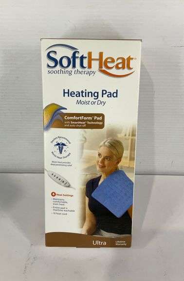Soft Heat moist or dry heating pad - Hash Auctions