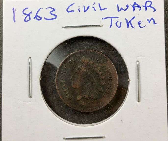 1863 Civil war token - Hash Auctions