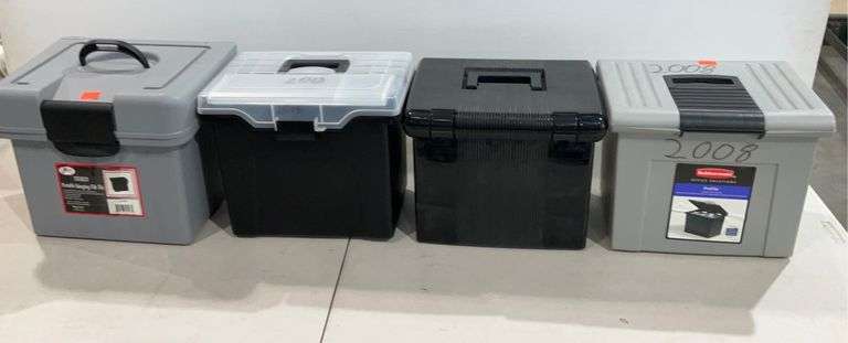 Four record keeping file boxes - Hash Auctions