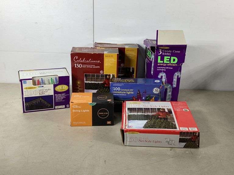 7 Boxes of Misc. Holiday Lights - Hash Auctions