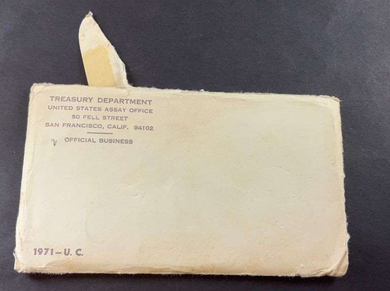 1971 Mint set envelope sealed - Hash Auctions