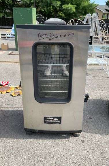 Masterbuilt electric smoker, non tested by Hash - Hash Auctions