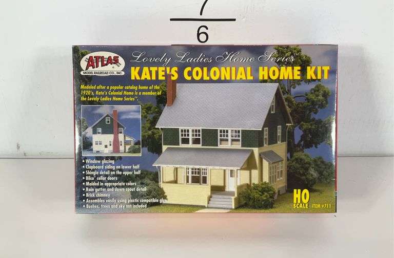 Atlas Model Railroad model kit. Kate’s colonial home kit. Lovely ladies ...