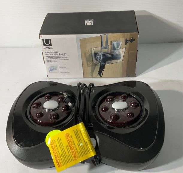Umbra under sink caddy-new in box and a Homedics Shiatsu massager ...
