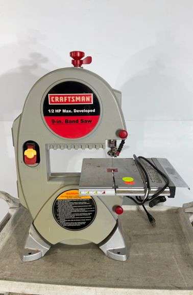 Craftsman 1/2 HP 9in band saw, works - Hash Auctions