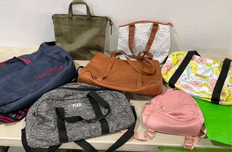 Box of miscellaneous, handbags, purses, and more. Pink, fit fresh ...