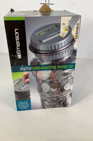 Digital coin counting money jar. - Hash Auctions
