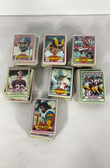 1980 Topps football cards. Set starter - Hash Auctions