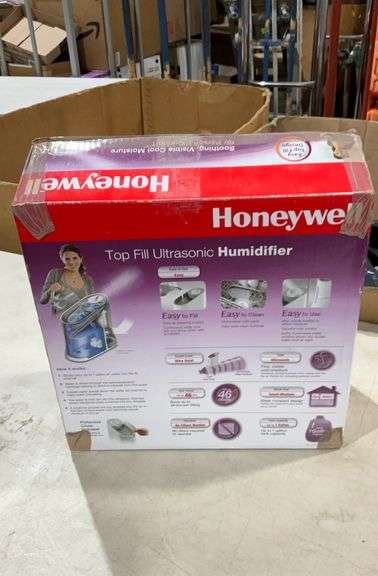 Honeywell top fill ultrasonic humidifier, in box - Hash Auctions