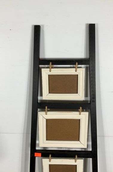 Picture frame ladder display, 72in tall - Hash Auctions
