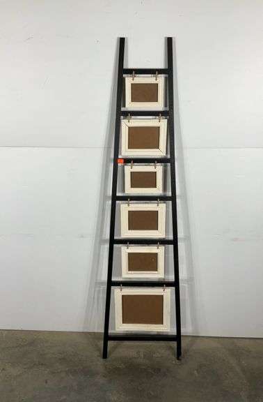 Picture frame ladder display, 72in tall - Hash Auctions