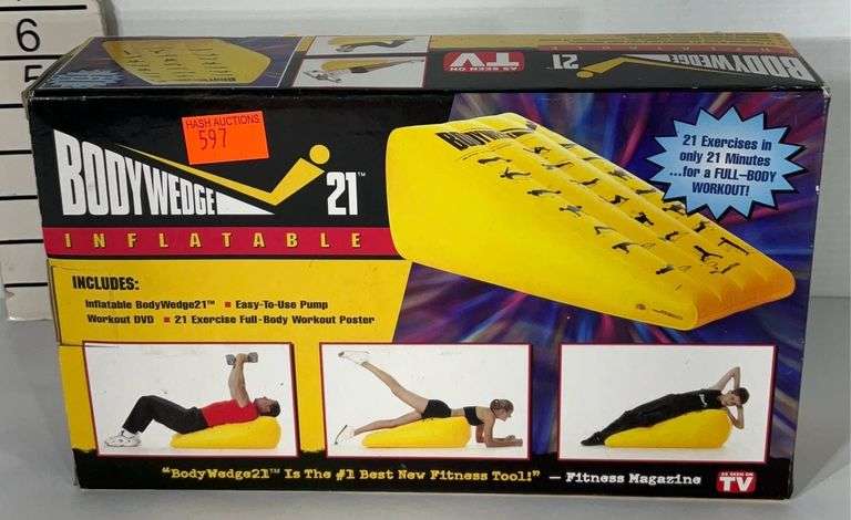 Body Wedge 21, inflatable fitness tool in box - Hash Auctions