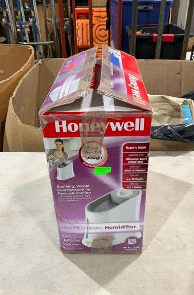 Honeywell top fill ultrasonic humidifier, in box - Hash Auctions