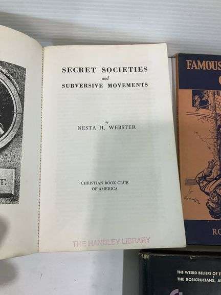 Lot of books, secret societies, famous Edinburgh crimes, cosmic ...