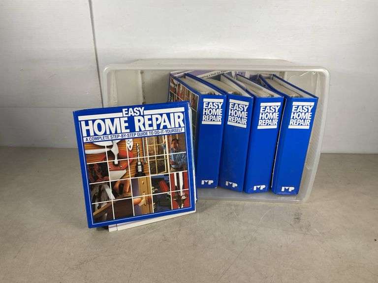 Easy Home Repair step-by-step DIY guide books, damaged tote - Hash Auctions