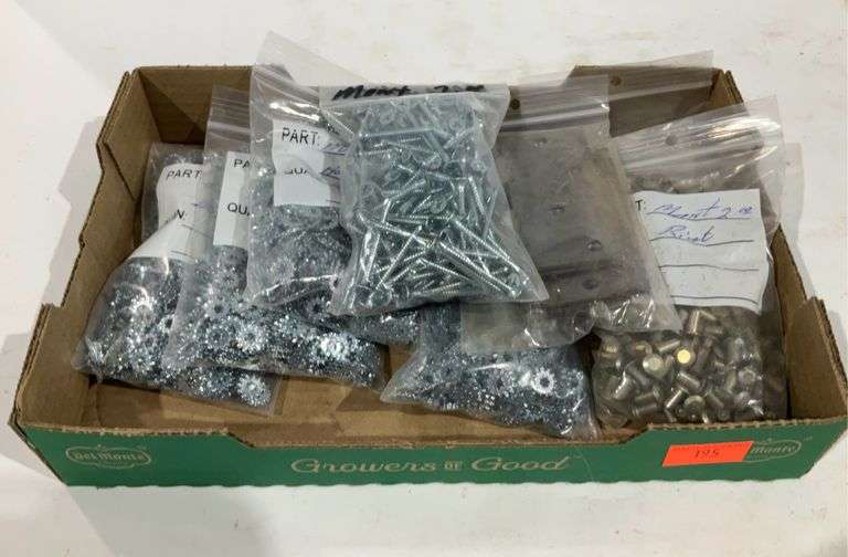 Rivets, screws, and other hardware. - Hash Auctions