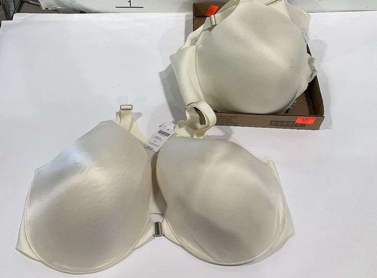Four ivory color Soma vanishing back full coverage bras. Size 40G. Have ...