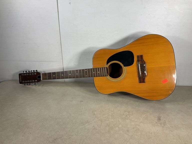 Ventura 12 string fine fretted acoustic guitar, model V17, no strings ...