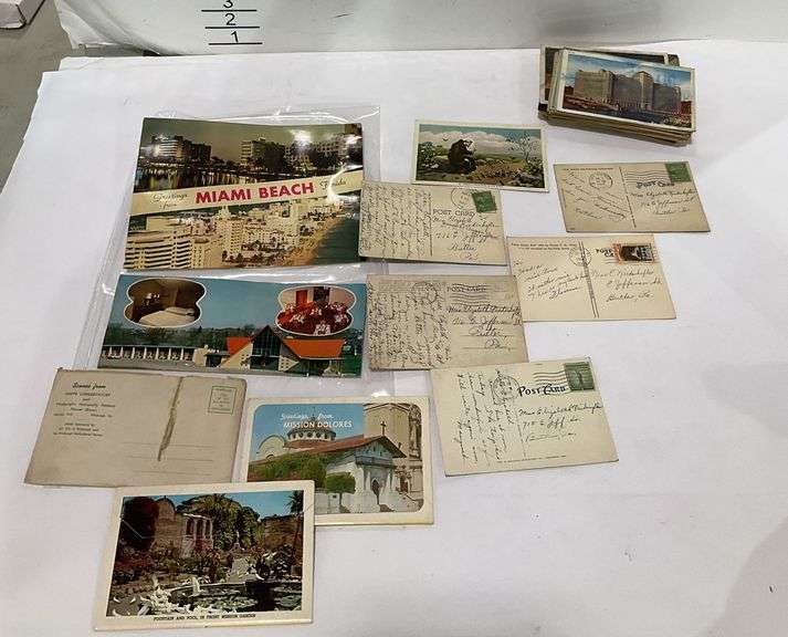Vintage postcards, some written on others are blank. Postmarked 1940’s ...