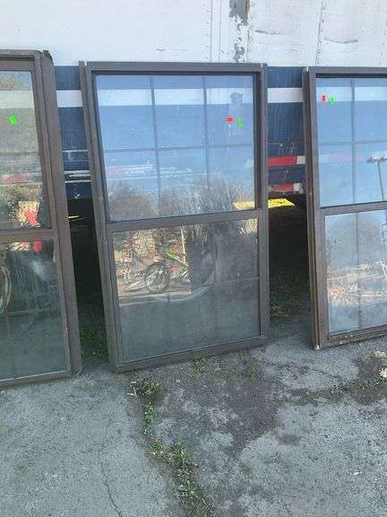 Window unit, twelve glass panels, 50”H x36”W - Hash Auctions