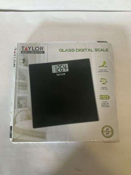 Taylor glass digital scale. - Hash Auctions